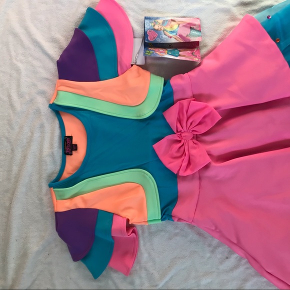 JoJo Siwa | Dresses | Jojos Closet Siwa Birthday Dress Rainbow L 12 ...